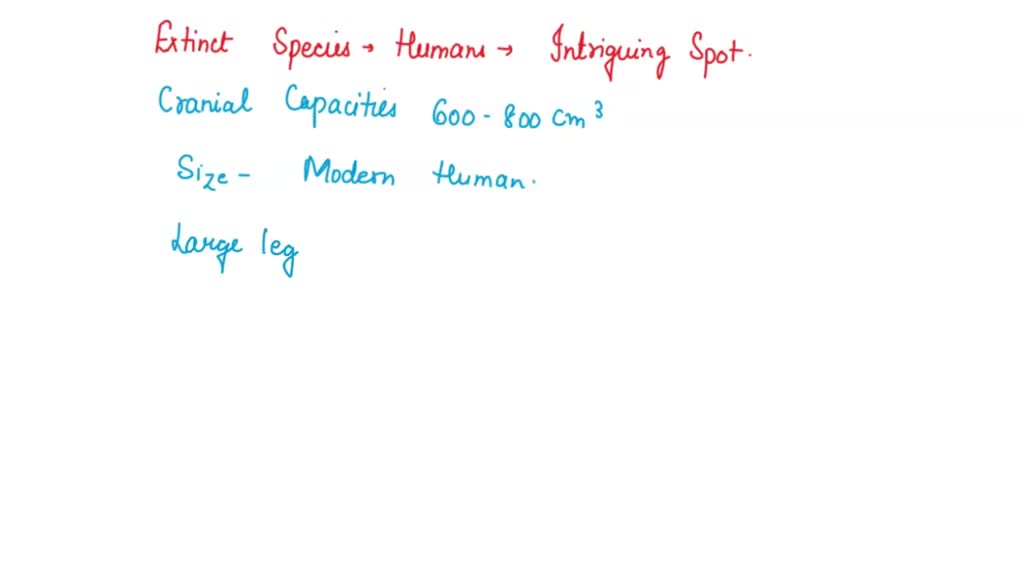 SOLVED: How are early members of the genus Homo (homo habilis ...