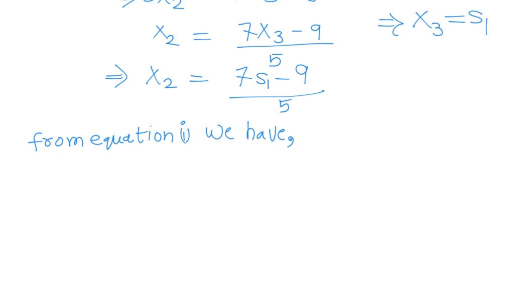 SOLVED: point) Find the set of solutions for the linear system 12 8 Use ...