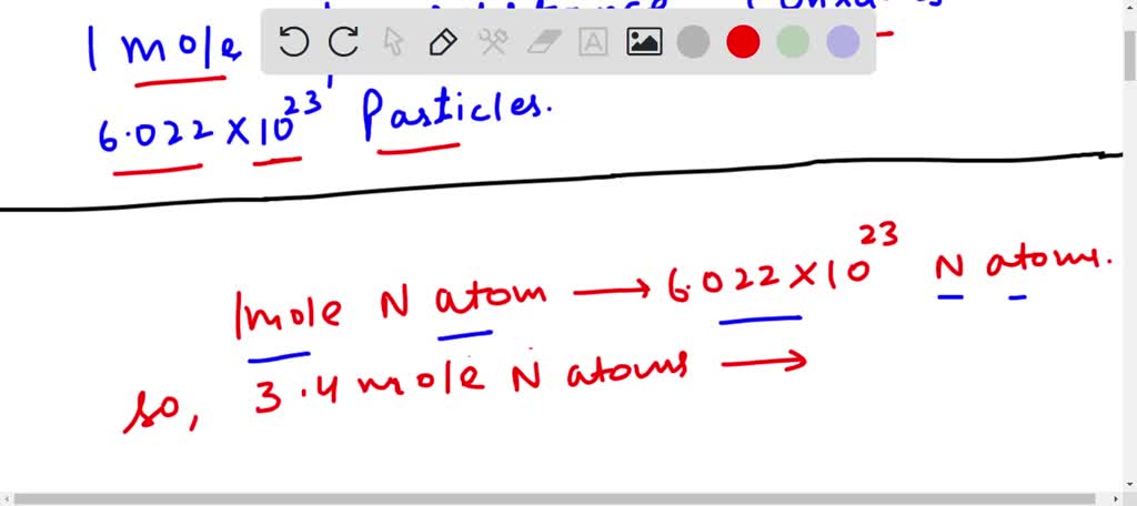 SOLVED: Calculate the total number of atoms present in 34 grams of nh3 is