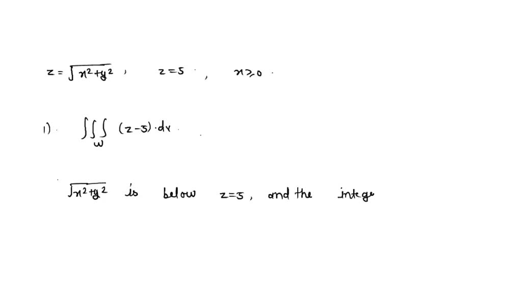 SOLVED: In the following integral, assume that w and y are positive ...