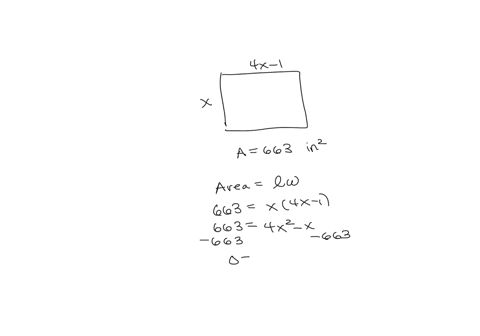The area of a rectangle is represented by x2 5x 14 what are...