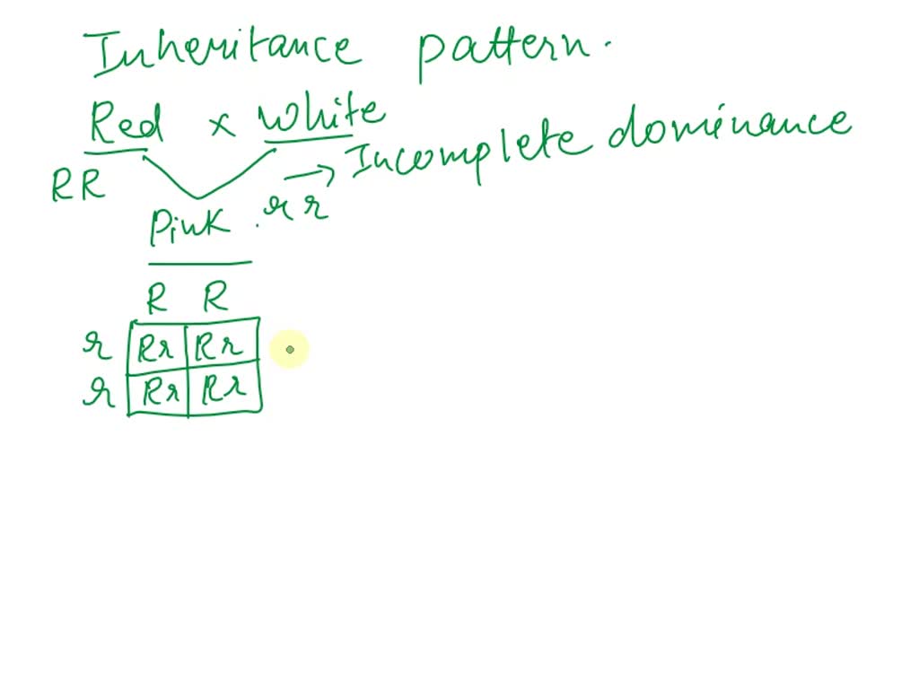 SOLVED: In carnations, red and white flowers make pink flowers. What ...