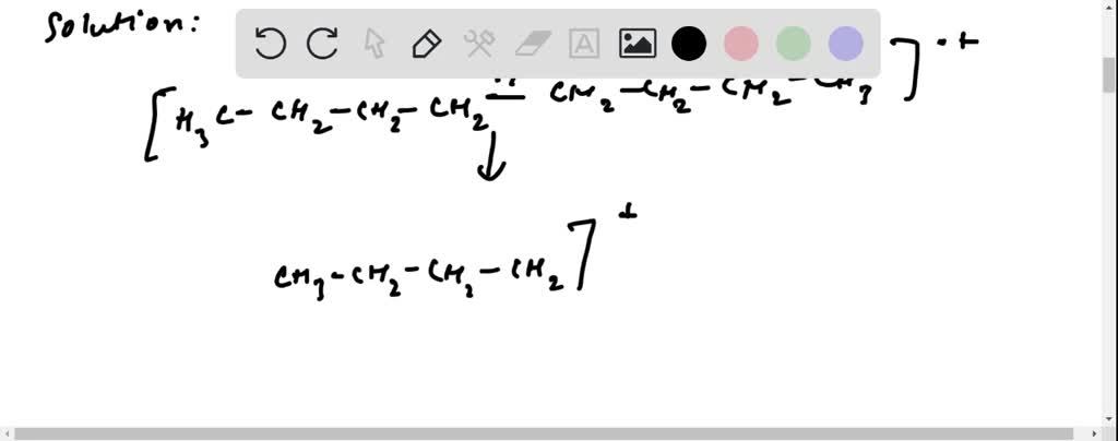 SOLVED: The mass spectrum of n -octane shows a prominent molecular ion ...
