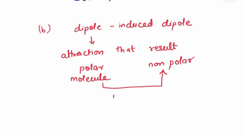 Give an example for each type of intermolecular force: (a) dipole ...