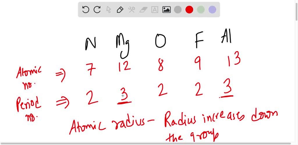 SOLVED: Part A Using only the periodic table, arrange the following atoms in order from largest ...