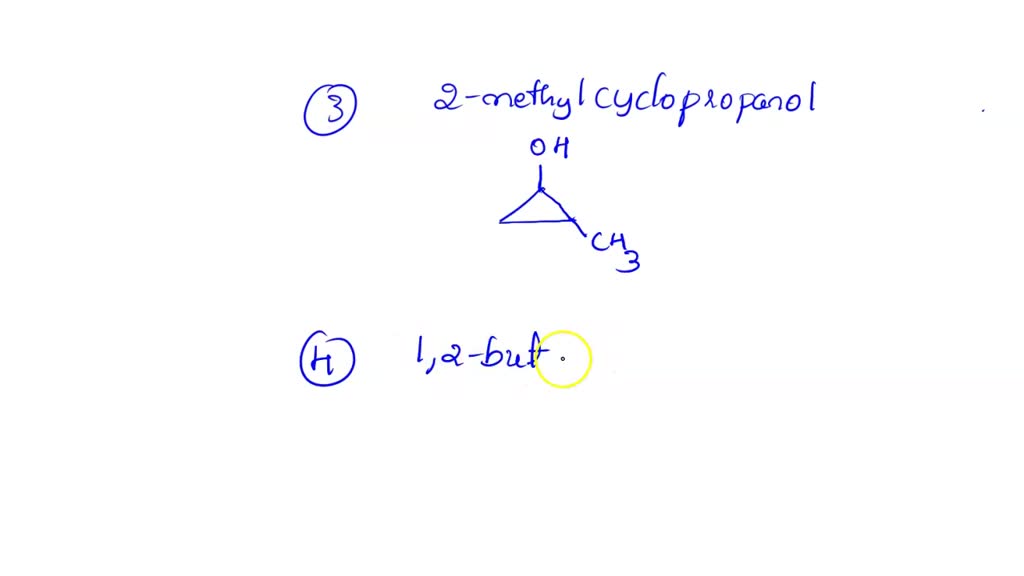 SOLVED: Give the structure corresponding to each IUPAC name a. 3 ...