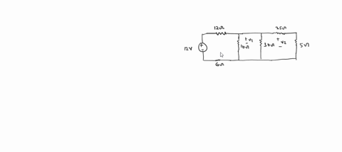 Part II. Use a A Delta-to-Y transformation to find the voltages V1 and V2 in the circuit in ...