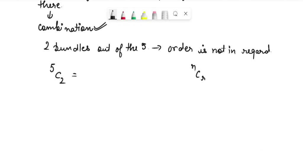 SOLVED: Q1) Five bundles of pencils contain the quantities below ...