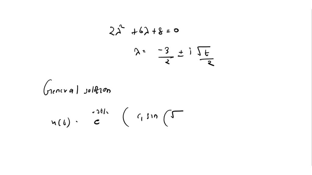SOLVED: 1. (15 points) The mass-spring-dashpot system has mass m 2 ...