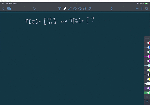 Solve the problem let t r2 r2 be linear transformation that...