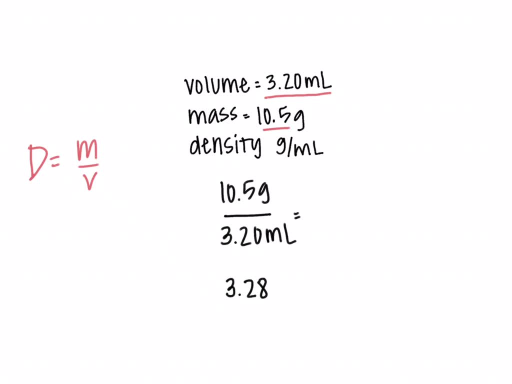 SOLVED: A chemist encounters an unknown solid. They drop the solid into a graduated cylinder ...