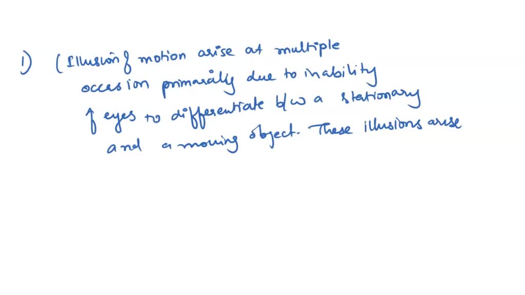 SOLVED: The Phi Phenomenon, defined by Max Wertheimer in 1912, is ...
