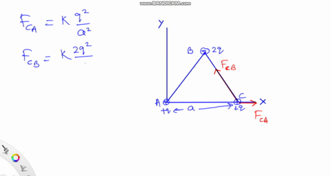 what is the net electric force on the charge located at the lower right ...