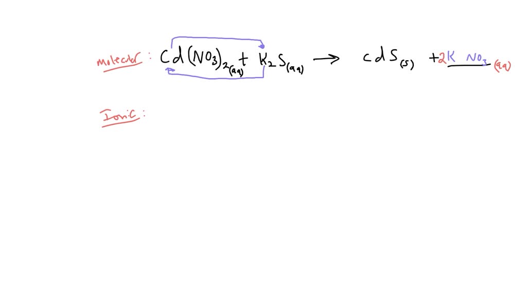 SOLVED: An aqueous solution of cadmium nitrate [Cd(NO3)2] is mixed with ...
