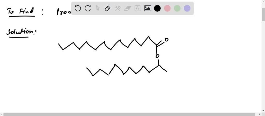 SOLVED: Draw the products of the saponification of the wax shown: NaOH ...