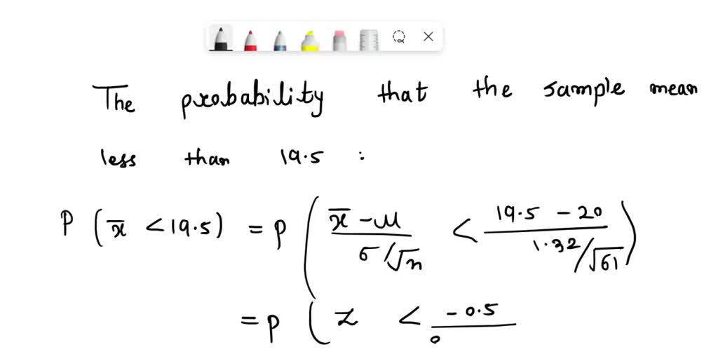 SOLVED: The population mean and standard deviation are given below ...