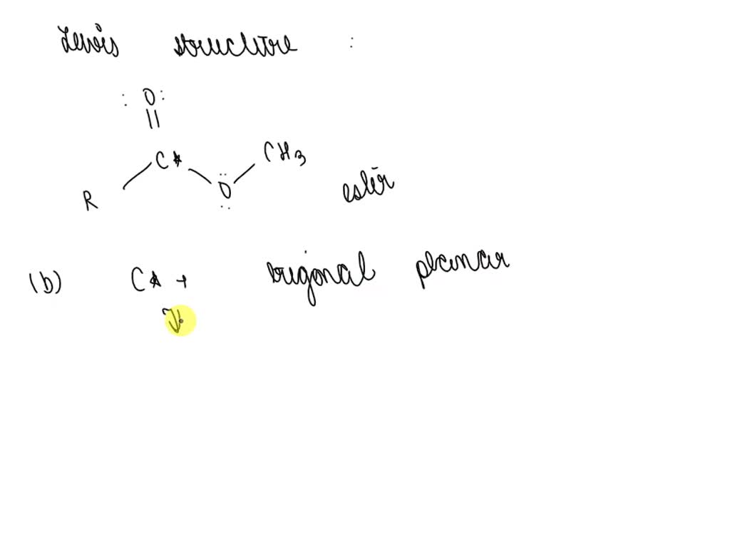 SOLVED: PRE-LABORATORY EXERCISES 1.a) Draw the Lewis structure of the ...
