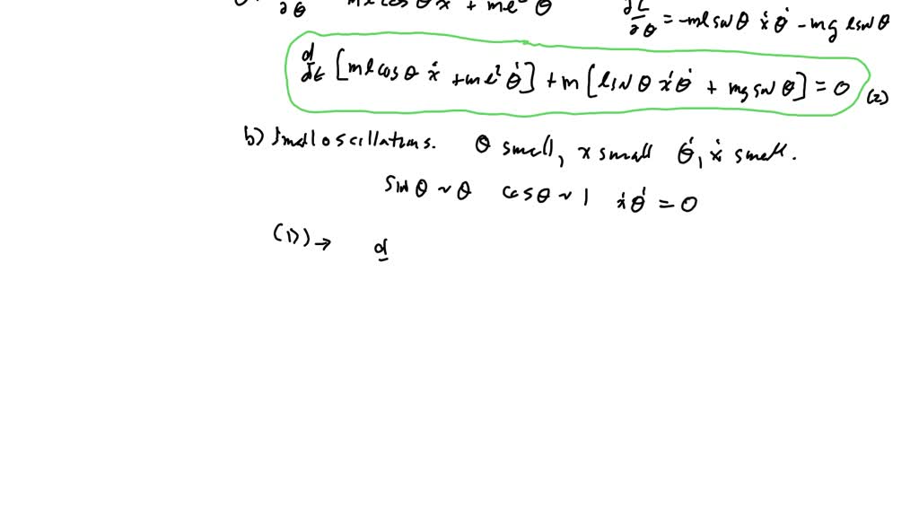 SOLVED: 6) The inverted pendulum may be used as a simple model in the ...