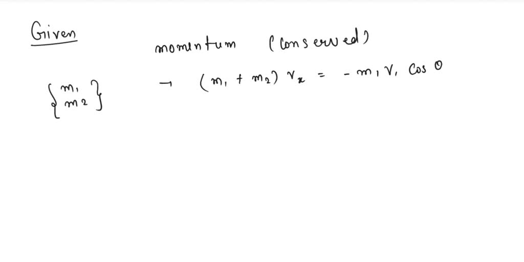 SOLVED: Two objects are moving towards each other with velocities V1 ...