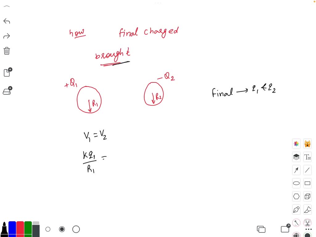 SOLVED: how to calculate final charge of two charged spheres with ...