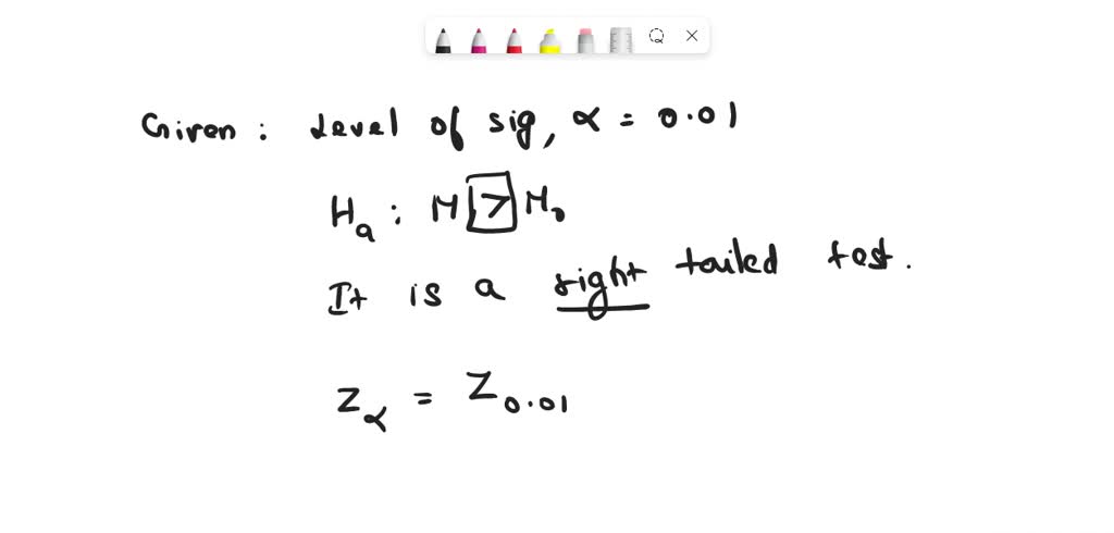 SOLVED: Determine the critical value or values for a one-mean z-test at ...