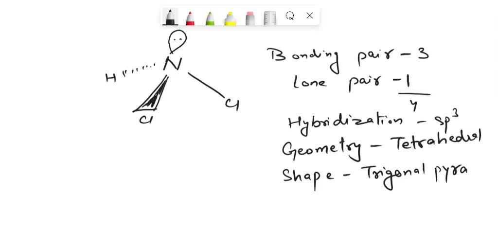 SOLVED: Dichloramine (NHCl2) is a reactive compound formed by the ...