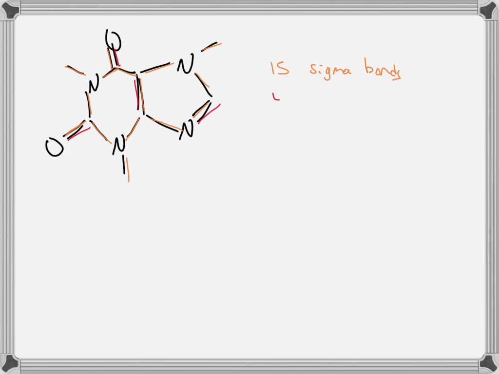 SOLVED: The structure of caffeine, present in coffee and many soft ...