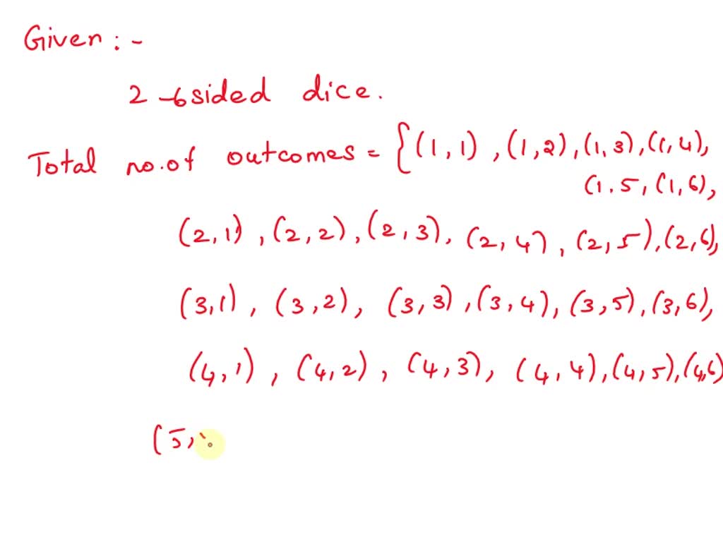 A gambler rolls two six-sided dice with a goal of getting 6 on both ...