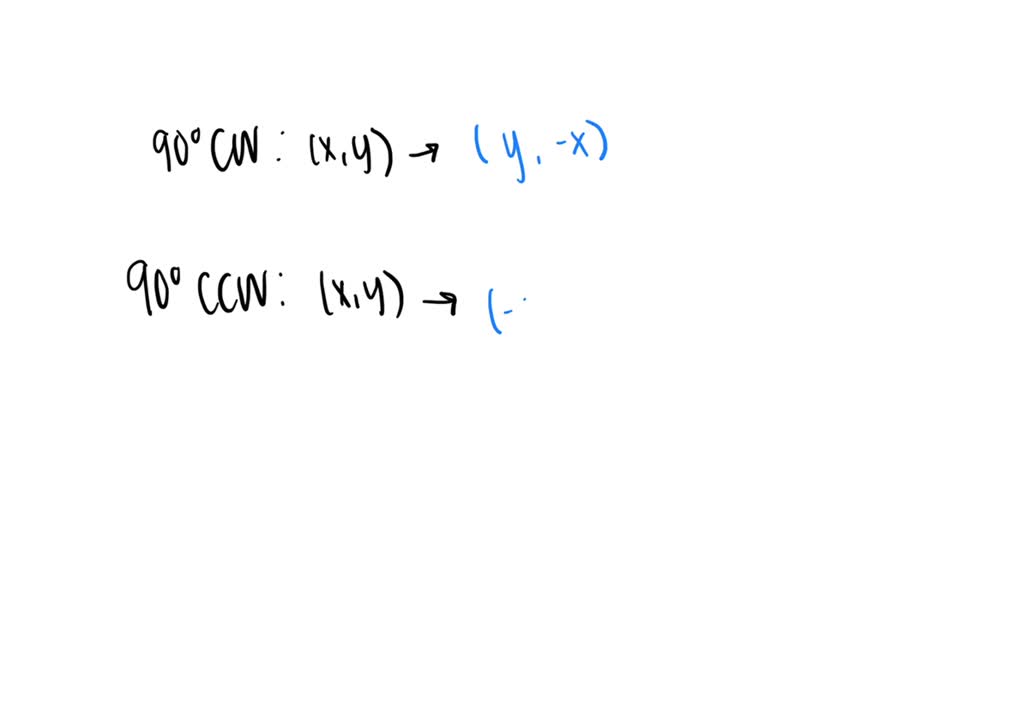 Solved Write A Function Rule Using Function Notation That Will Transform A Geometric Figure By 