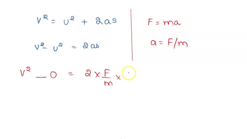 Solved The Kinetic Energy Acquired By A Mass M In Travelling Distance