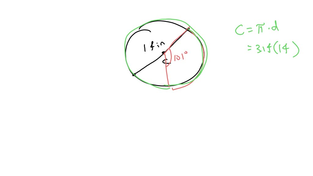 SOLVED: A circle has a diameter of 14 inches. What is the length of an ...