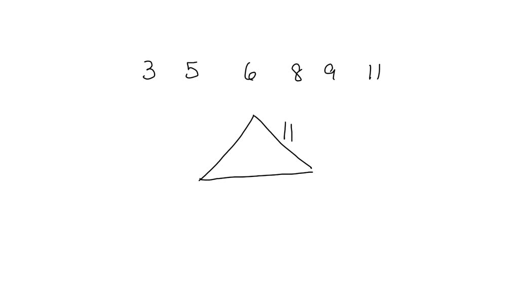 SOLVED: Emily has six sticks. Their lengths are: 3cm, 5cm, 6cm, 8cm ...