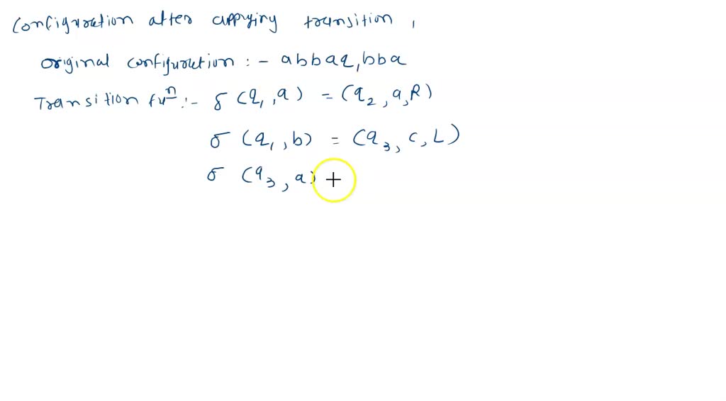 SOLVED: Give the configuration after applying the appropriate ...