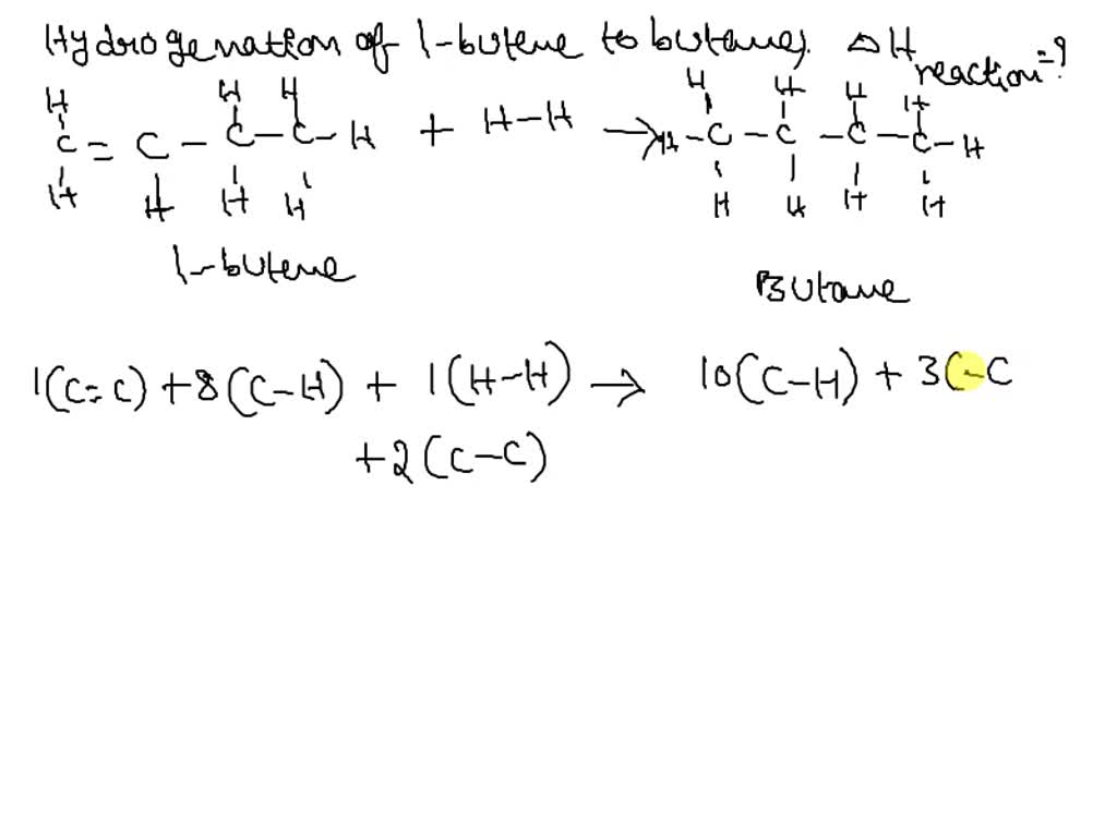 SOLVED: Using the bond energies provided, calculate the enthalpy of the ...