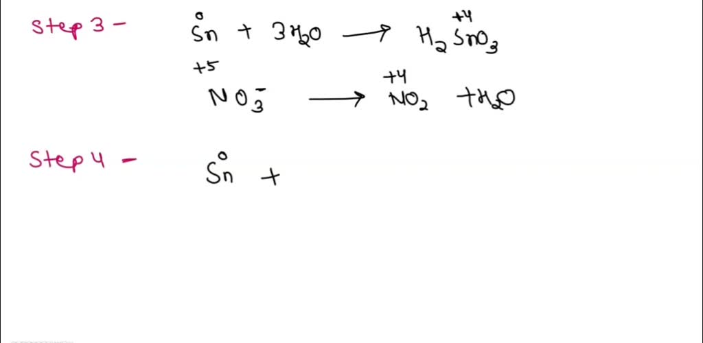SOLVED: Balance the following reaction in ACIDIC conditions: Sn (s ...