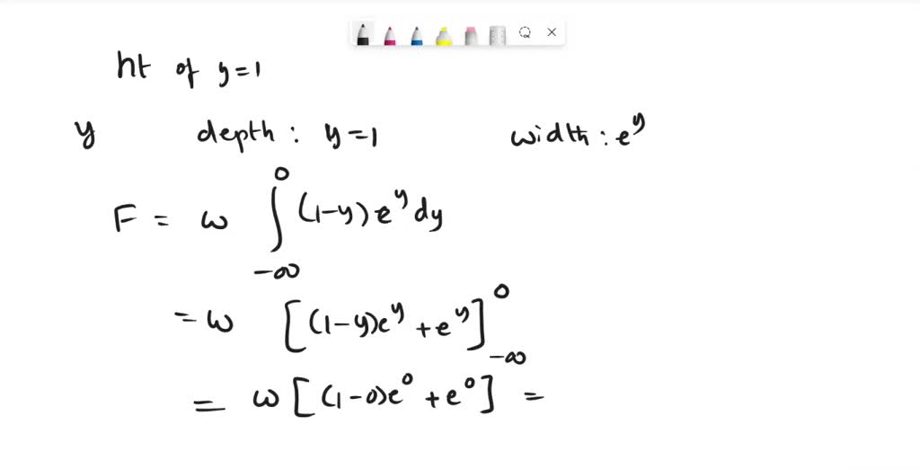 Calculate the fluid force F on the shaded side of the triangular plate ...