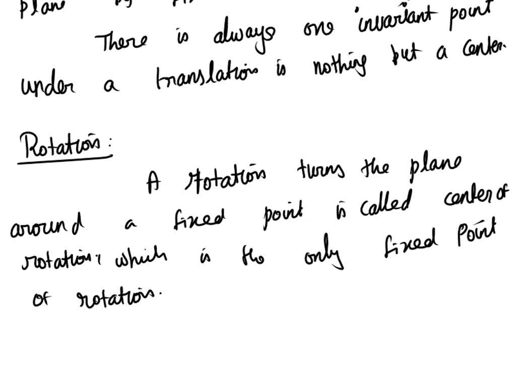 SOLVED: An invariant point is a point that remains fixed under a ... SOLVED: An invariant point is a point that remains fixed under a ...