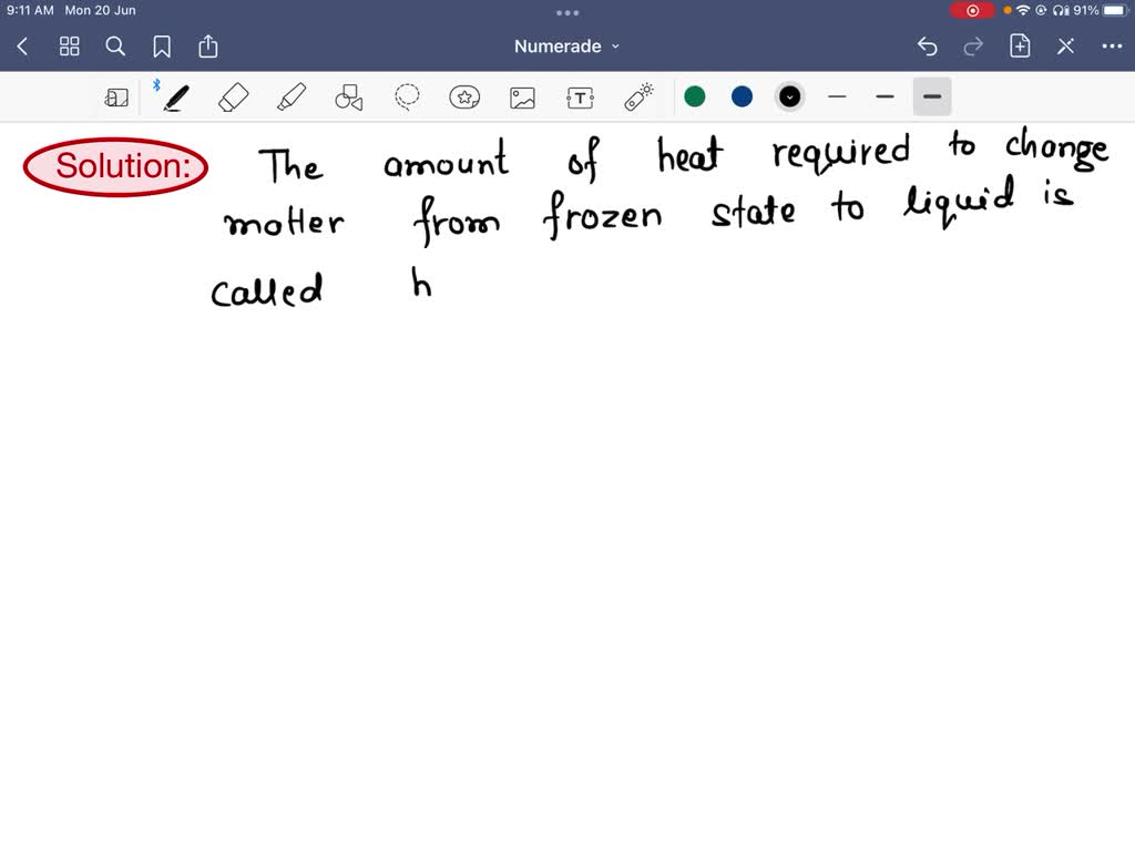 The amount of heat necessary for one gram of a substance to change from ...
