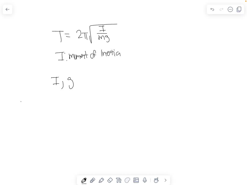 SOLVED: The period of a physical pendulum does NOT depend on its amplitude. the distance between ...