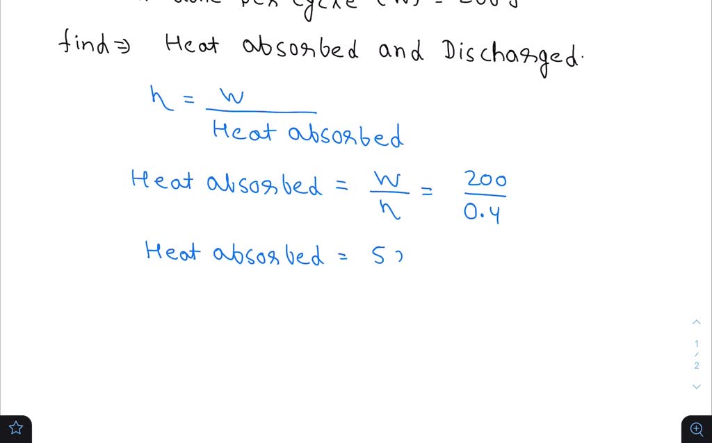 SOLVED: An engine is found to have an efficiency of 0.40. If it does ...