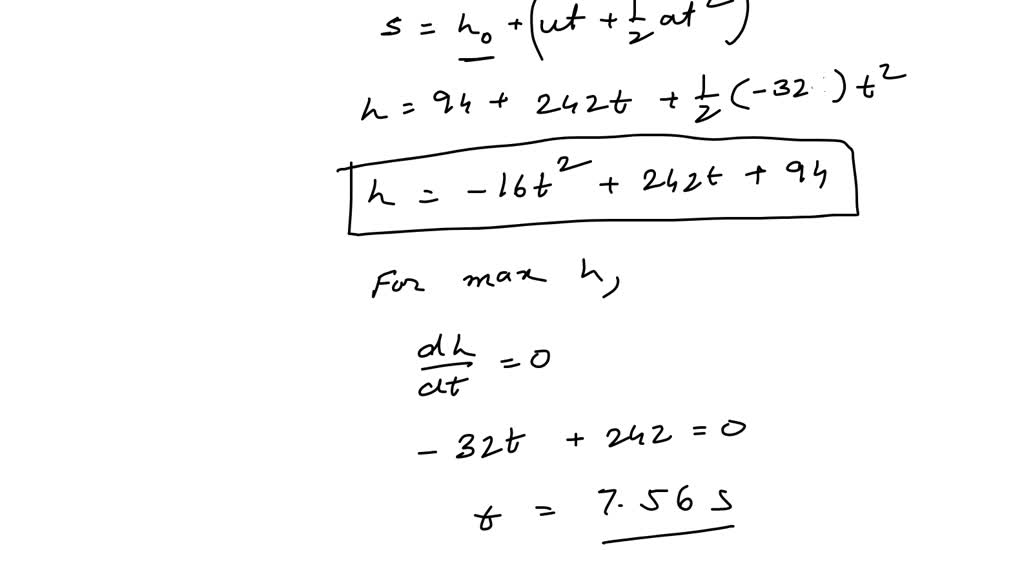 SOLVED: A toy rocket is launched from the top of a building 104 feet ...