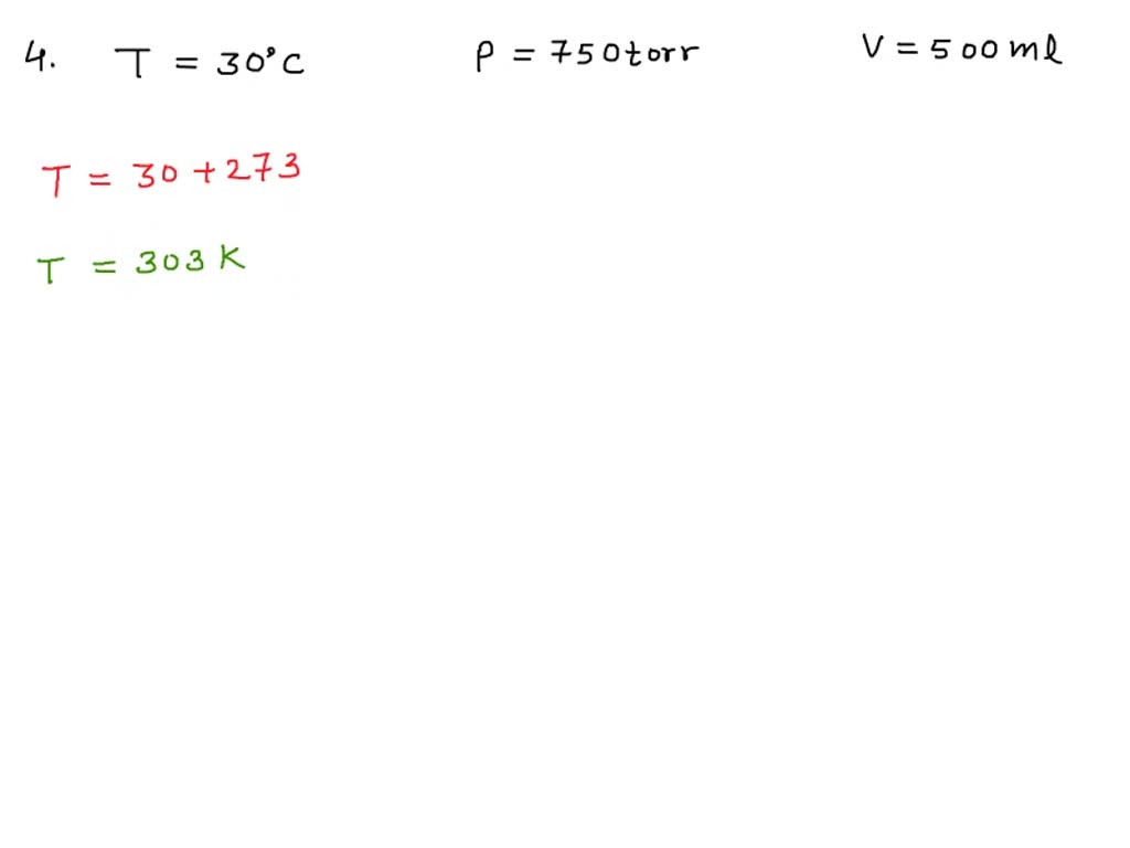 SOLVED: Starting with the ideal gas law, derive an equation for ...