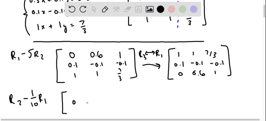 SOLVED: Use Gauss-Jordan row reduction to solve the given system of equations. (If there is no ...