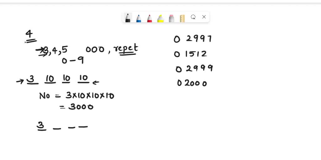 SOLVED: QUESTION 5 Solve the problem: How many different sequences of 4 digits are possible if ...