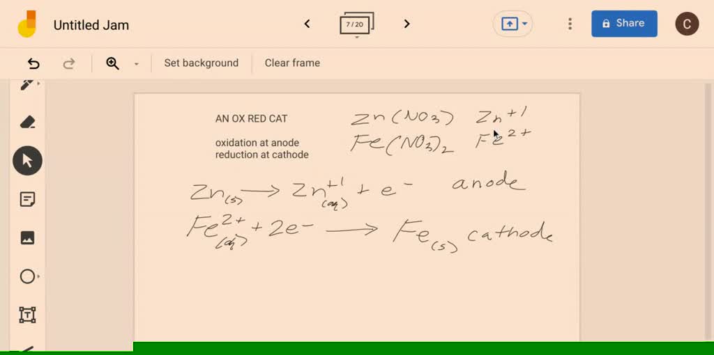 A chemist assembles the following electrochemical cell. One side of the ...