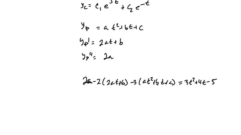 SOLVED: (b) Solve the following non-homogeneous second order linear ... SOLVED: (b) Solve the following non-homogeneous second order linear ...