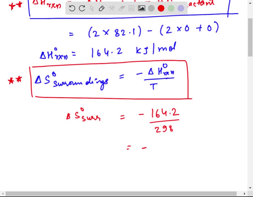 SOLVED: Consider the reaction: 2N2(g) + O2(g) â†’ 2N2O(g) Using standard thermodynamic data at ...