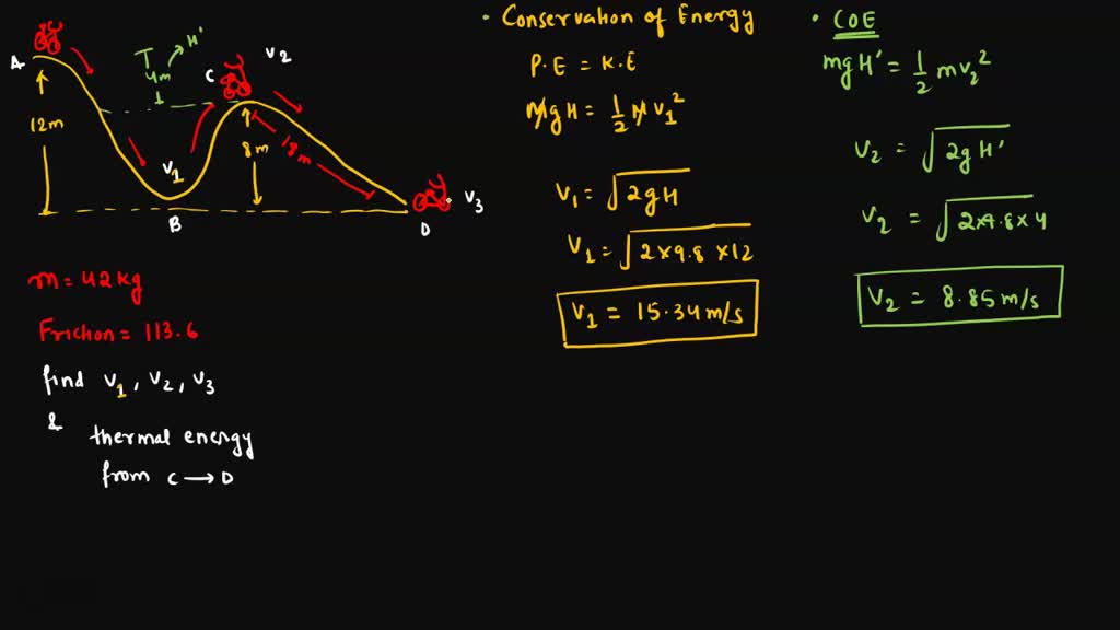 Shawn (m = 42.0 kg) rides his skateboard at a local skate park. He ...