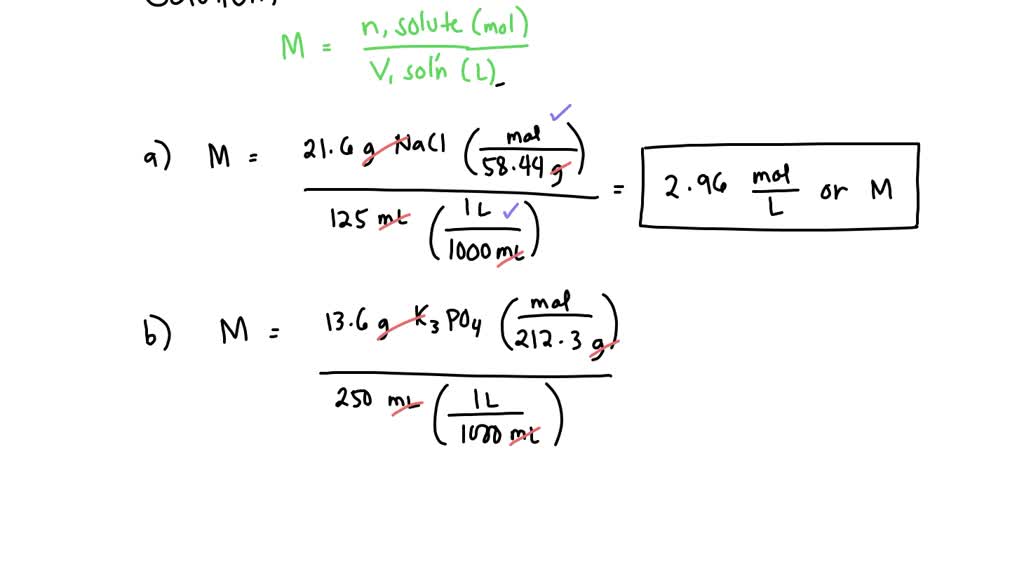 SOLVED: In the laboratory you dissolve 1 5 . 7g of sodium chloride in a ...