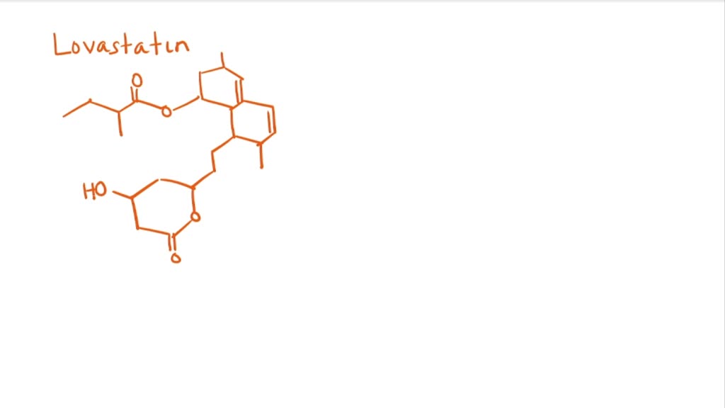 SOLVED: 33 Lovastatin (structure shown) was the first statin drug to be ...